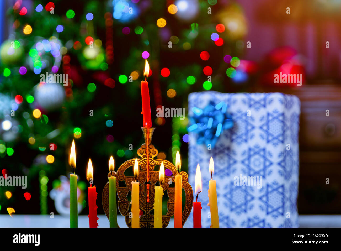 Jewish holiday hannukah symbol menorah the Jewish Festival of Lights ...