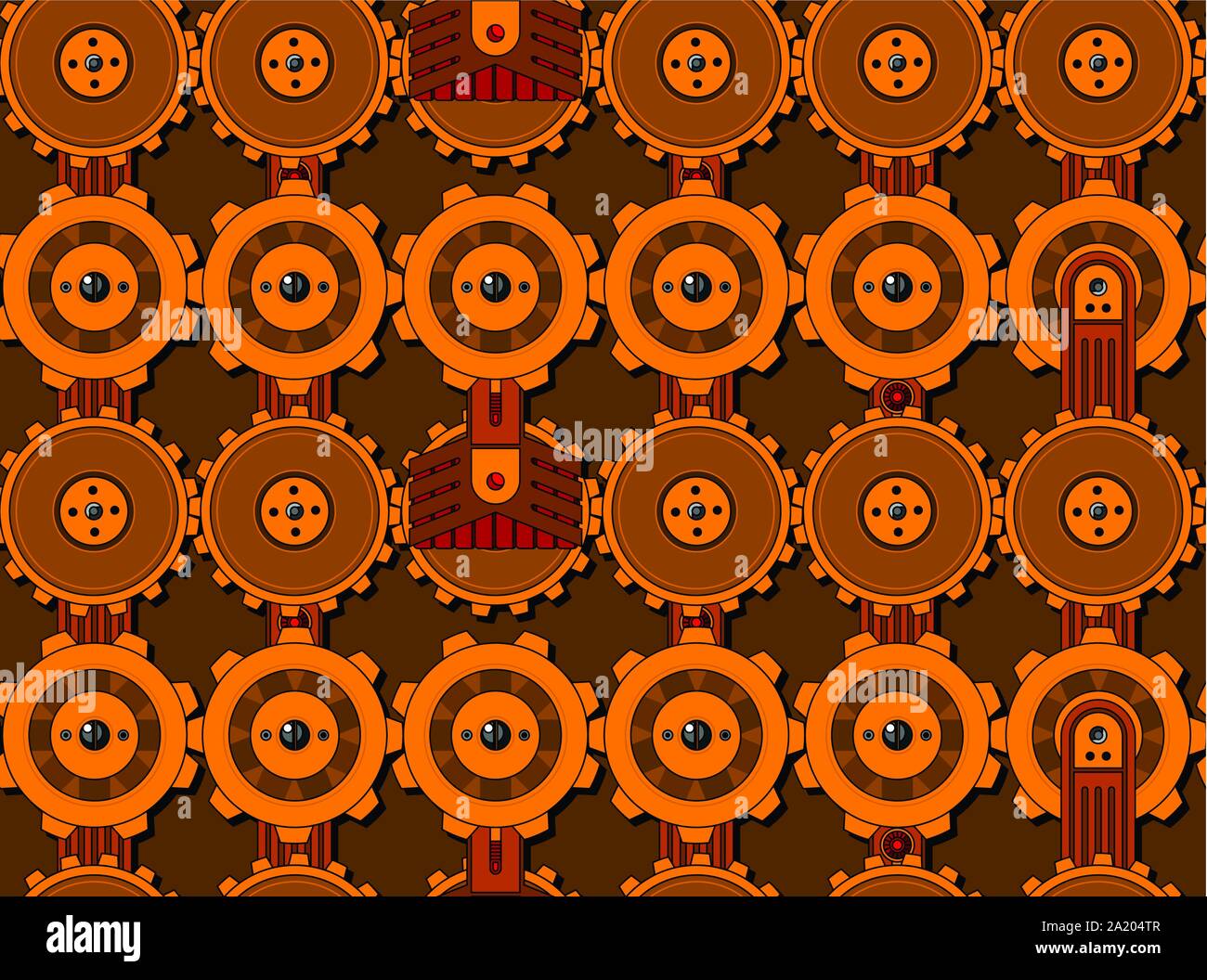 Seamless cogwheel pattern Stock Vector Image & Art - Alamy