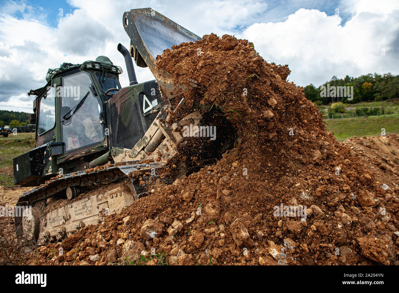 A U.S. Army Paratrooper assigned to Alpha Company, 54th Brigade ...