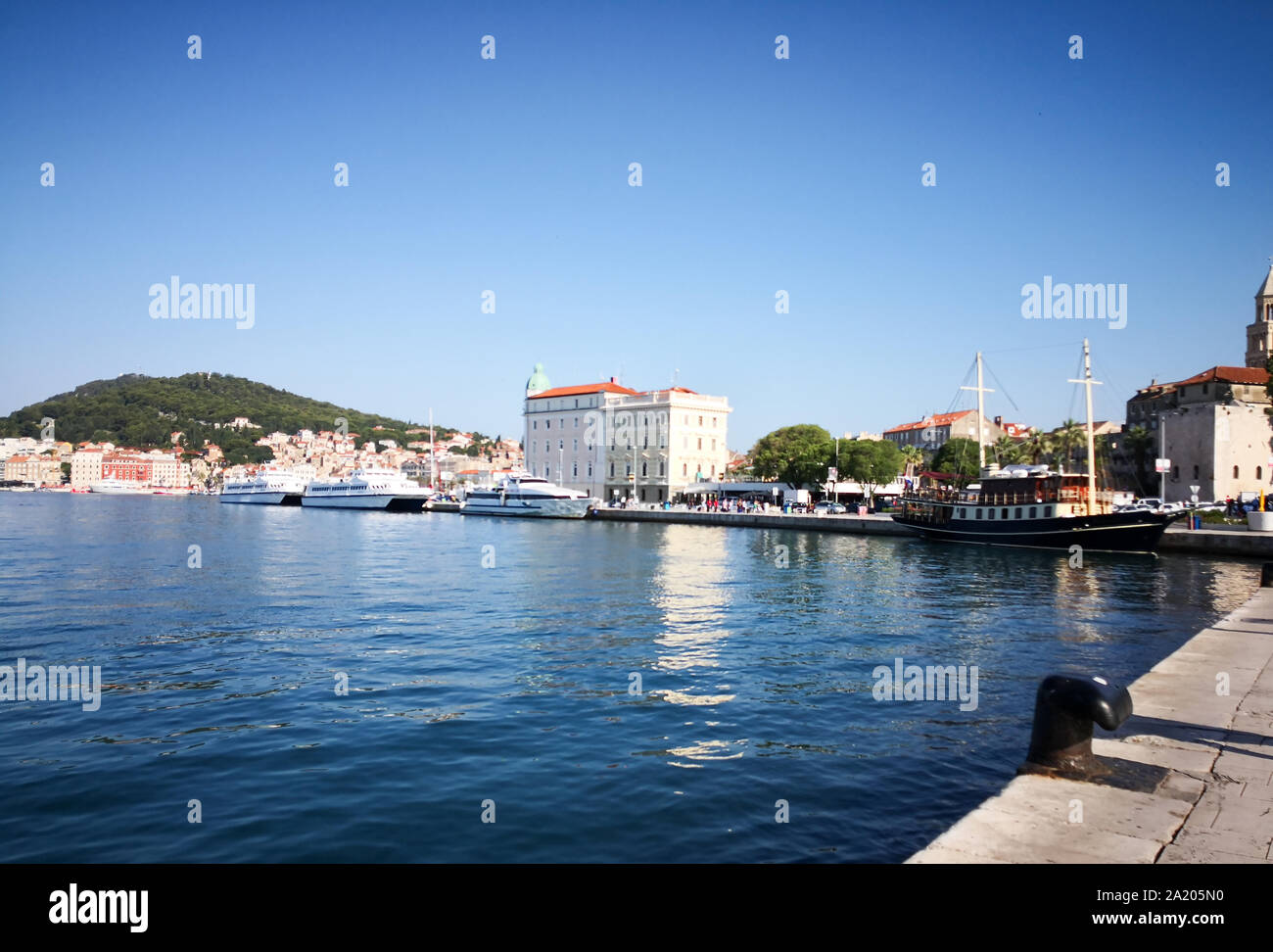 a view of the coastline in the adriatic sea Stock Photo - Alamy