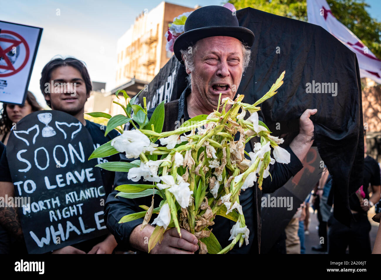 Brooklyn, United States. 29th Sep, 2019. Extinction Rebellion Park ...