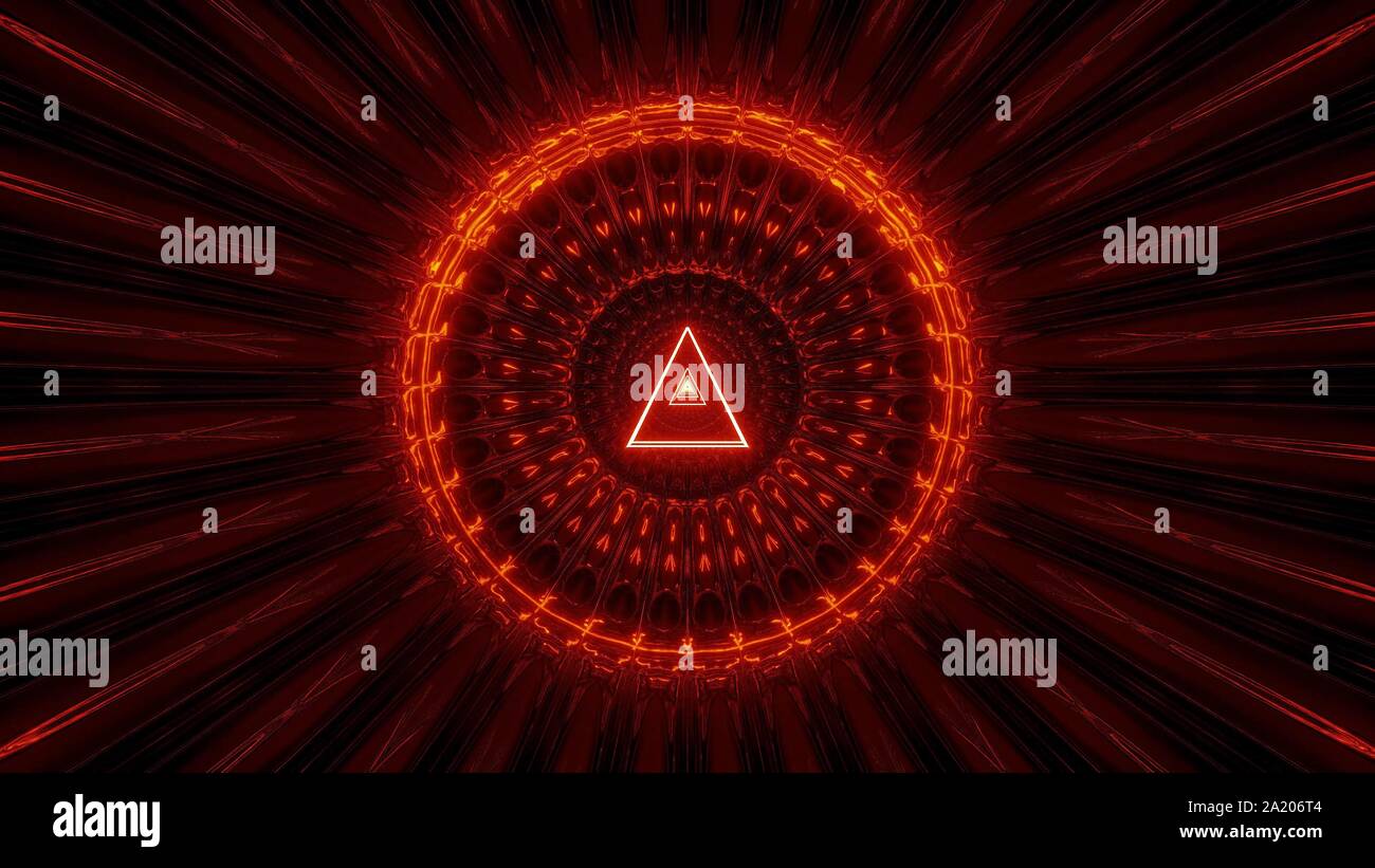 glowing triangle wireframe design 3d illustration background wallpaper ...