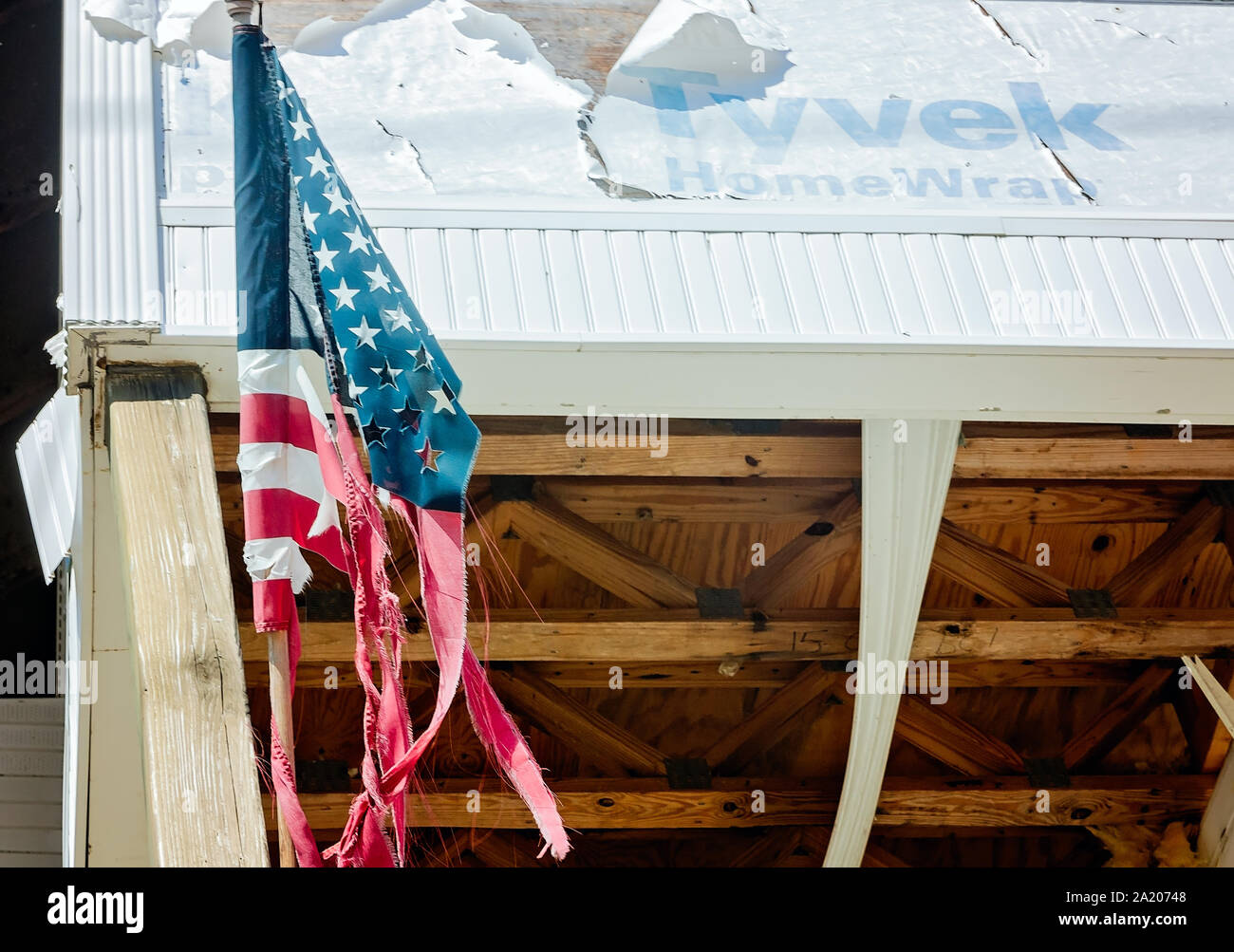 Torn american flag hi-res stock photography and images - Alamy