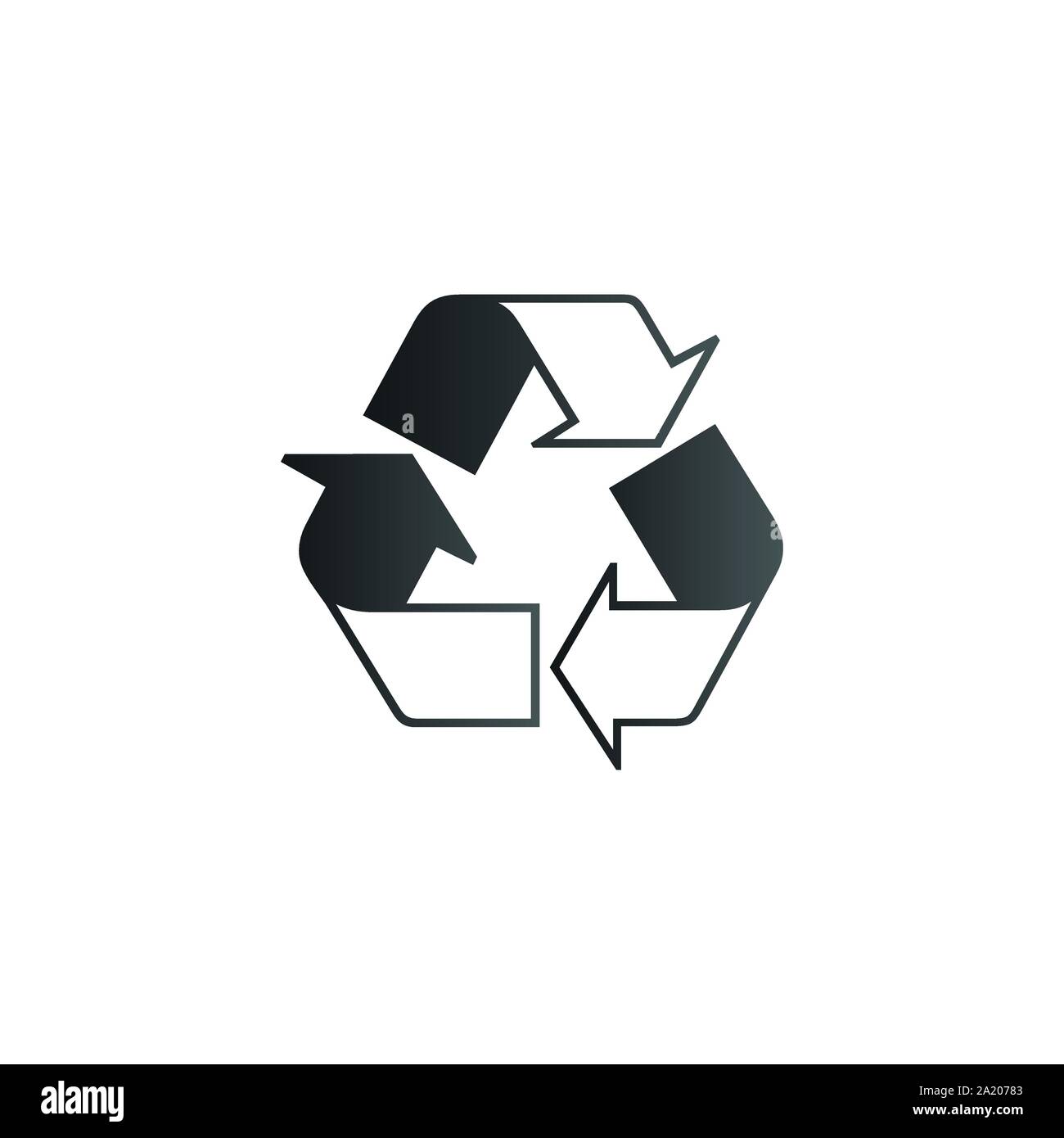 recycle symbol. Stock Vector illustration isolated on white background ...