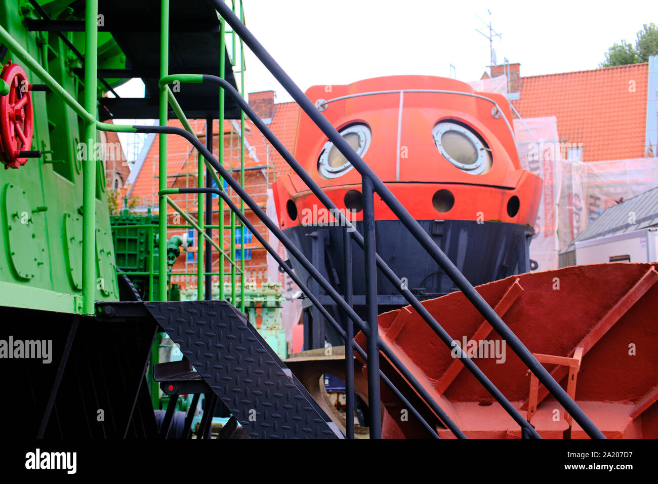 Mini submarine in the National Maritime Museum in Gdańsk (Danzig in ...