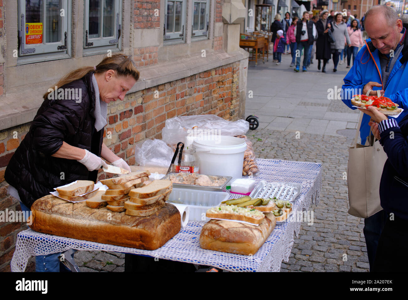 Traditional bread snack - Impressions from Gdańsk (Danzig in German) a ...