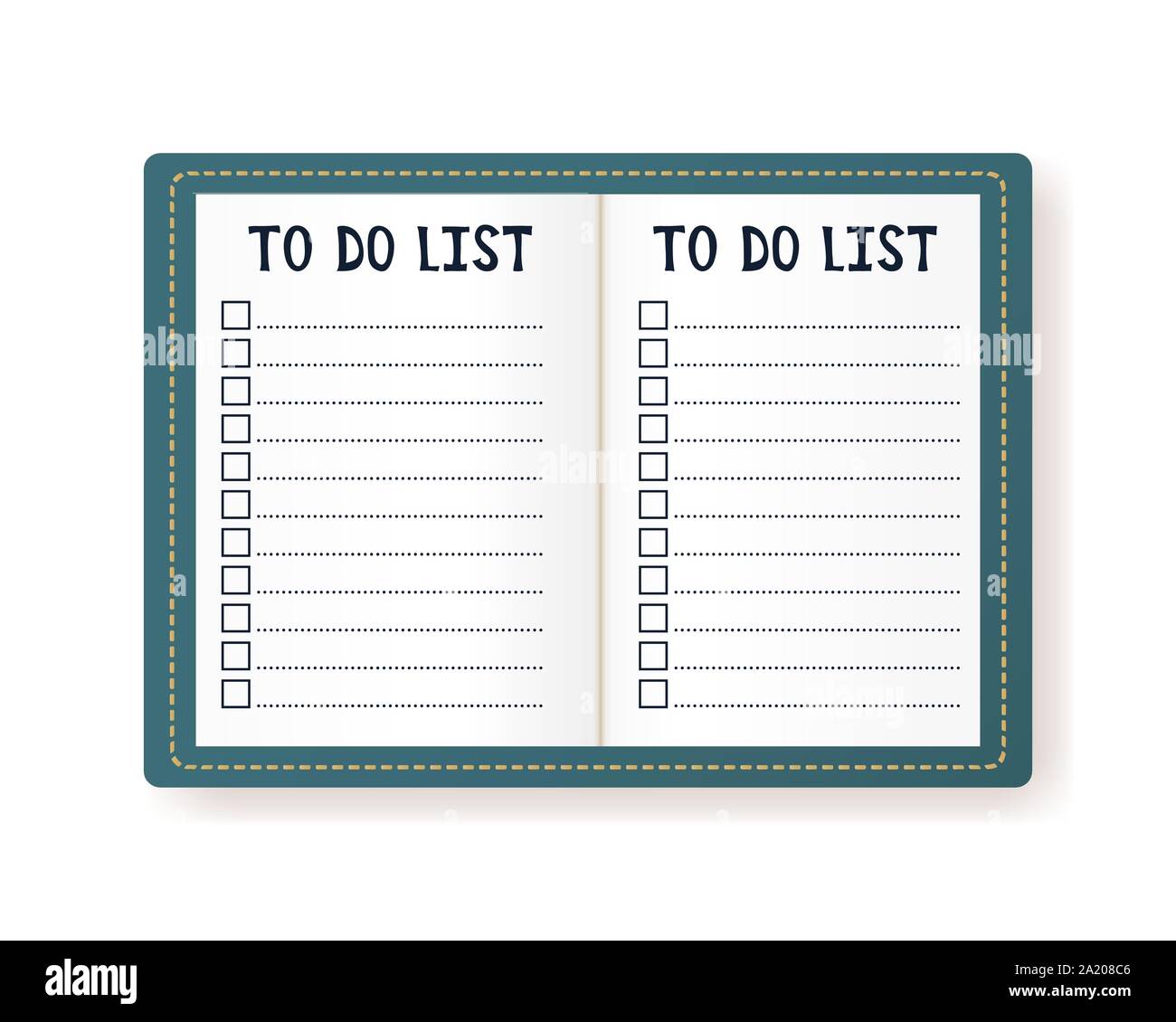 To do list. Blank planner. Vector illustration Stock Vector Image & Art ...