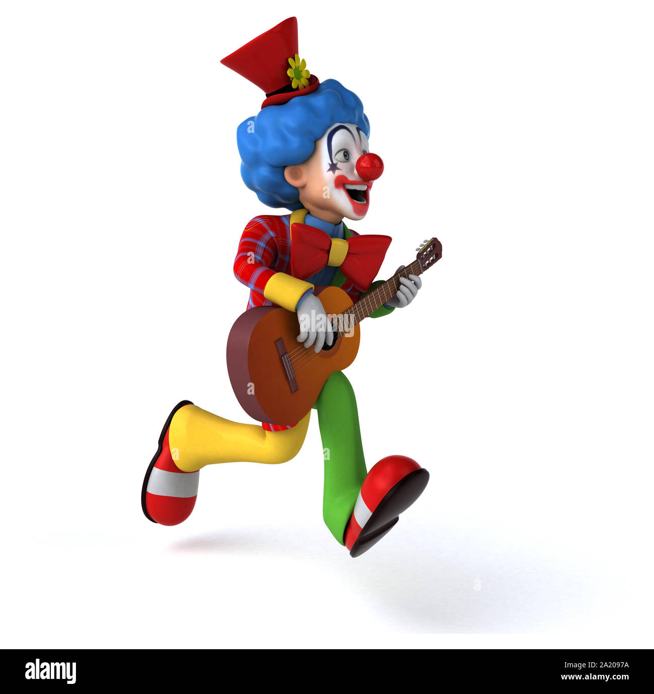 Fun clown - 3D Illustration Stock Photo - Alamy