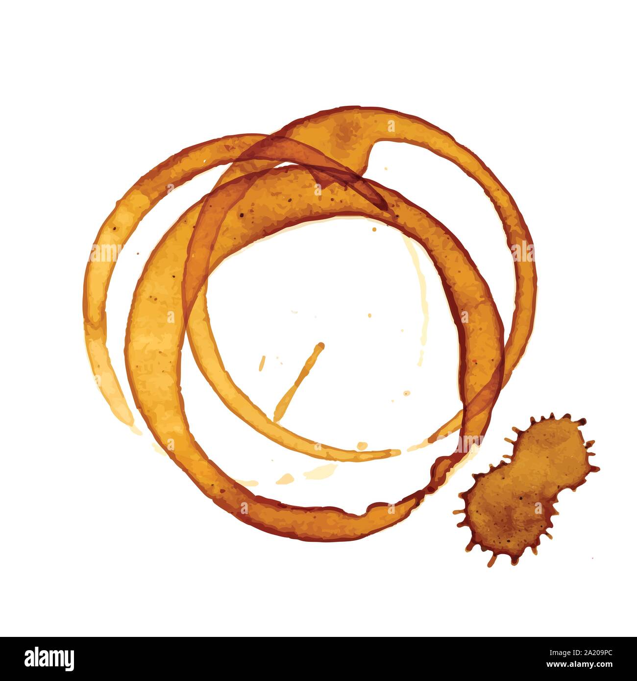 Coffee splatter. Vector illustration on white background Stock Vector ...