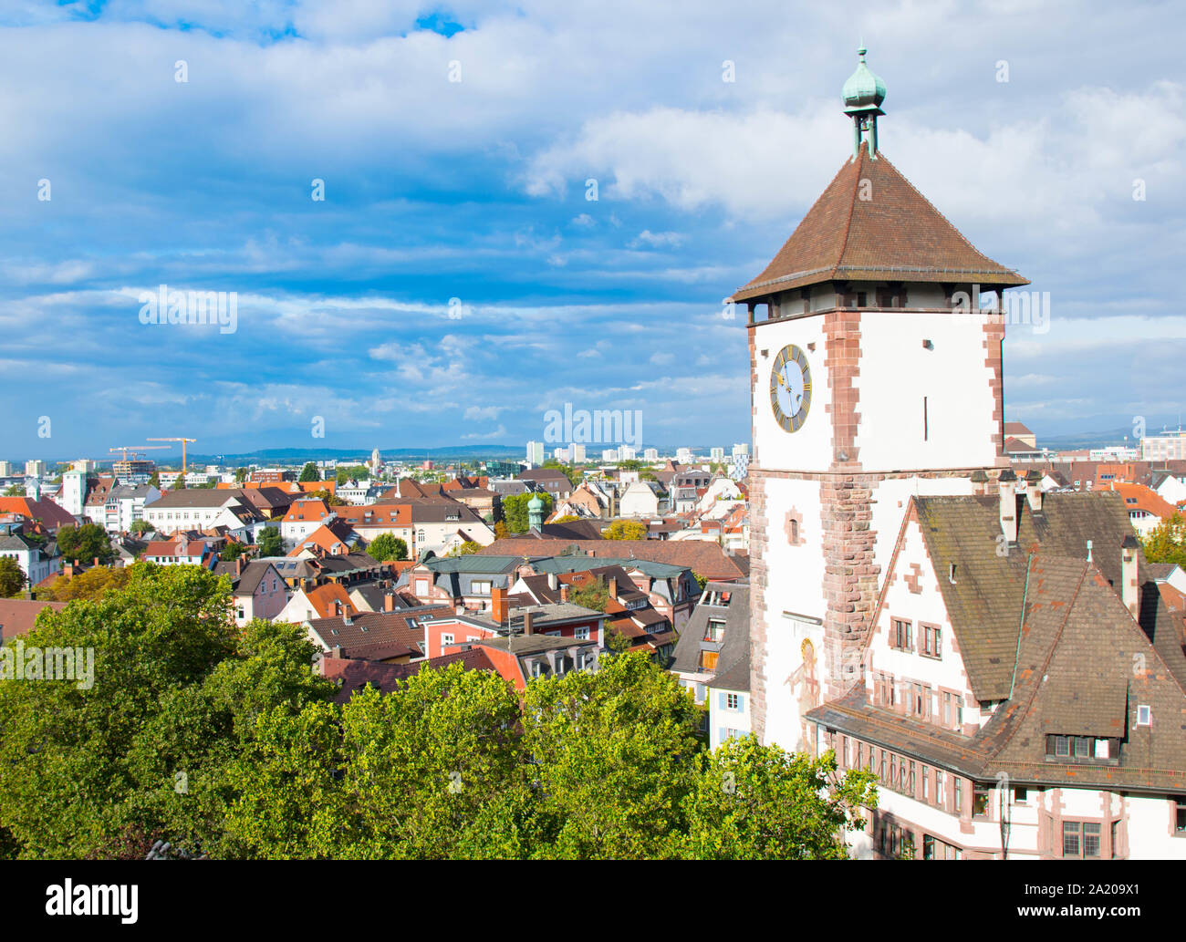 City of Freiburg i. Breisgau in the black forest in Germany Stock Photo ...