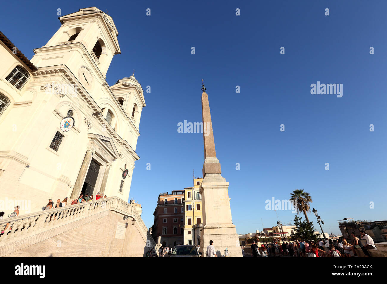 Editorial Rome, Italy, 16th Jun 2019: Tourists visit the santissima ...