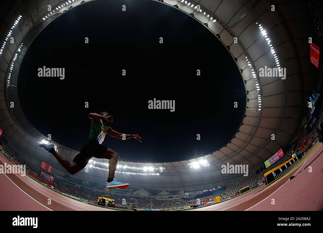 Doha, Qatar. 29th Sep, 2019. Hugues Fabrice Zango of Burkina Faso ...
