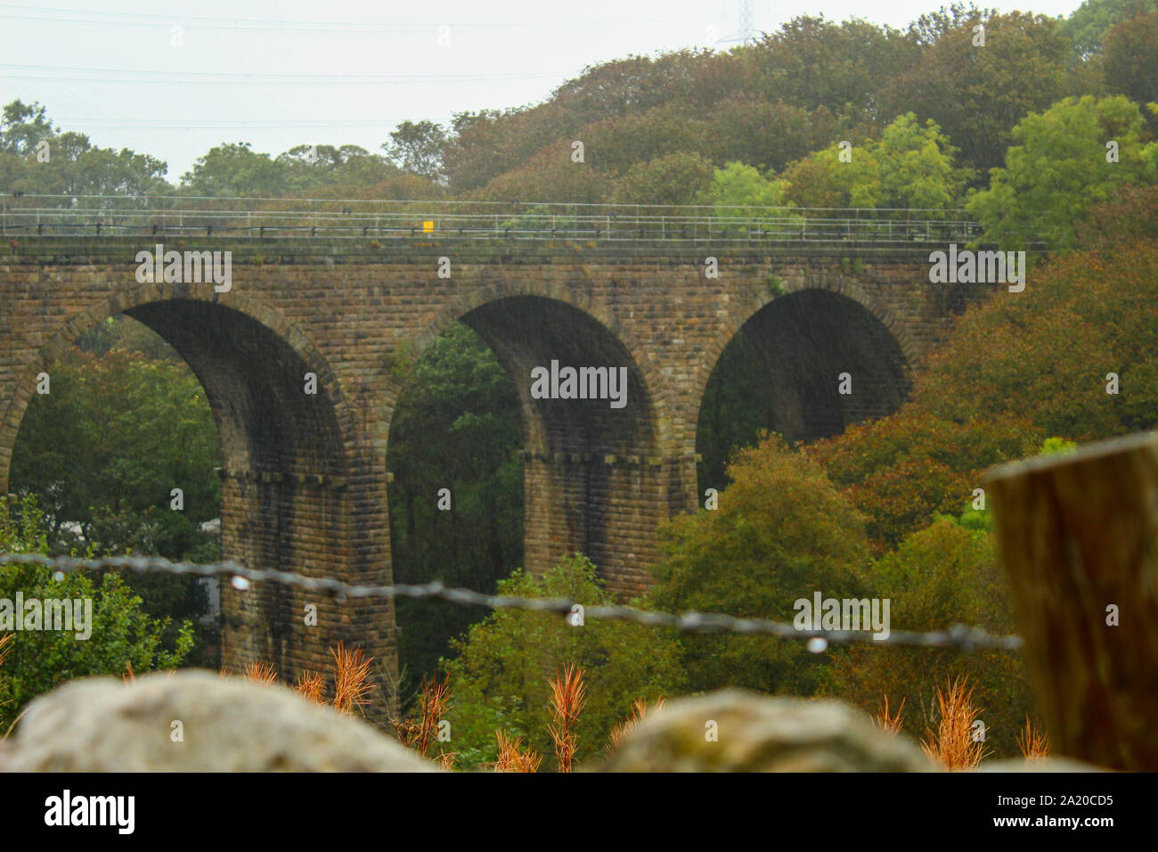 Railway Bridge / Viaduct in Oxspring, South Yorkshire Stock Photo - Alamy