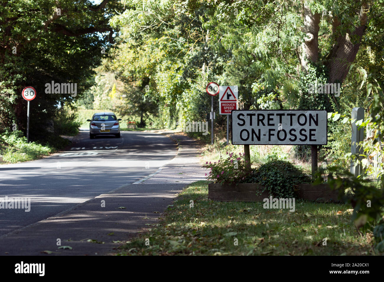 Stretton-on-Fosse village sign, Warwickshire, England, UK Stock Photo ...