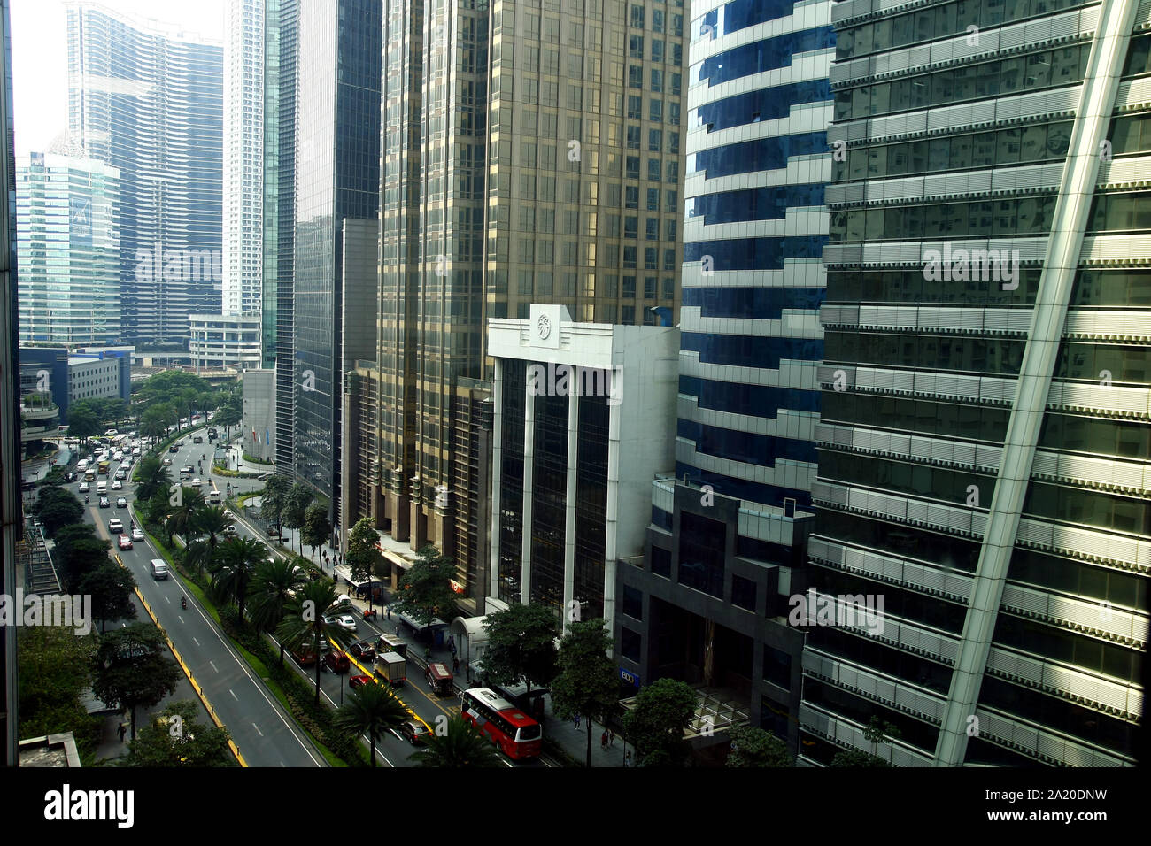 MAKATI CITY, PHILIPPINES – SEPTEMBER 25, 2019: Commercial and office ...