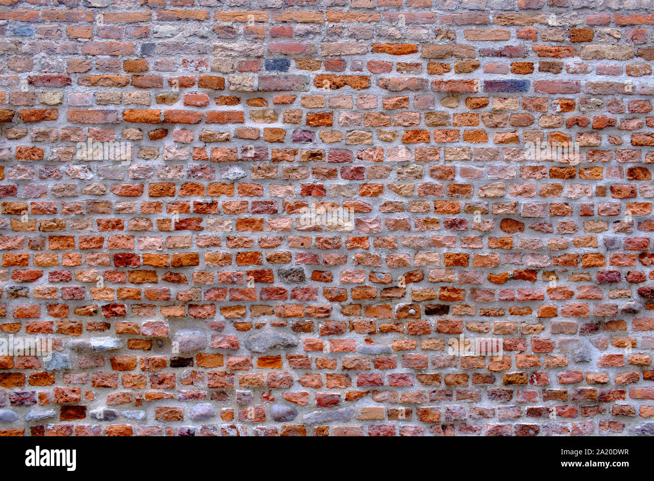 vintage natural brick wall with a lot of ancient patina Stock Photo - Alamy