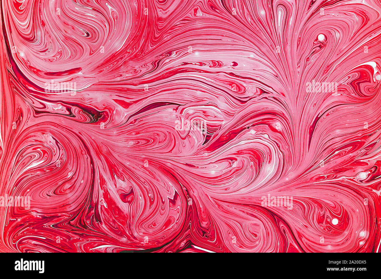 Liquid abstract art. Marble texture of red color. Abstract texture of ...