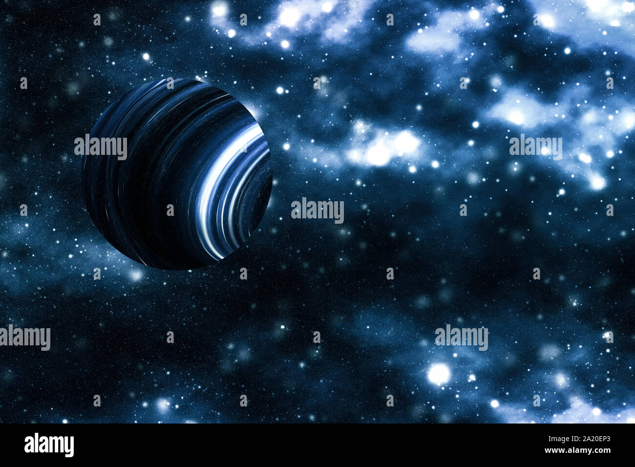 Discovery in astronomy, cosmic abstract and future technology concept ...