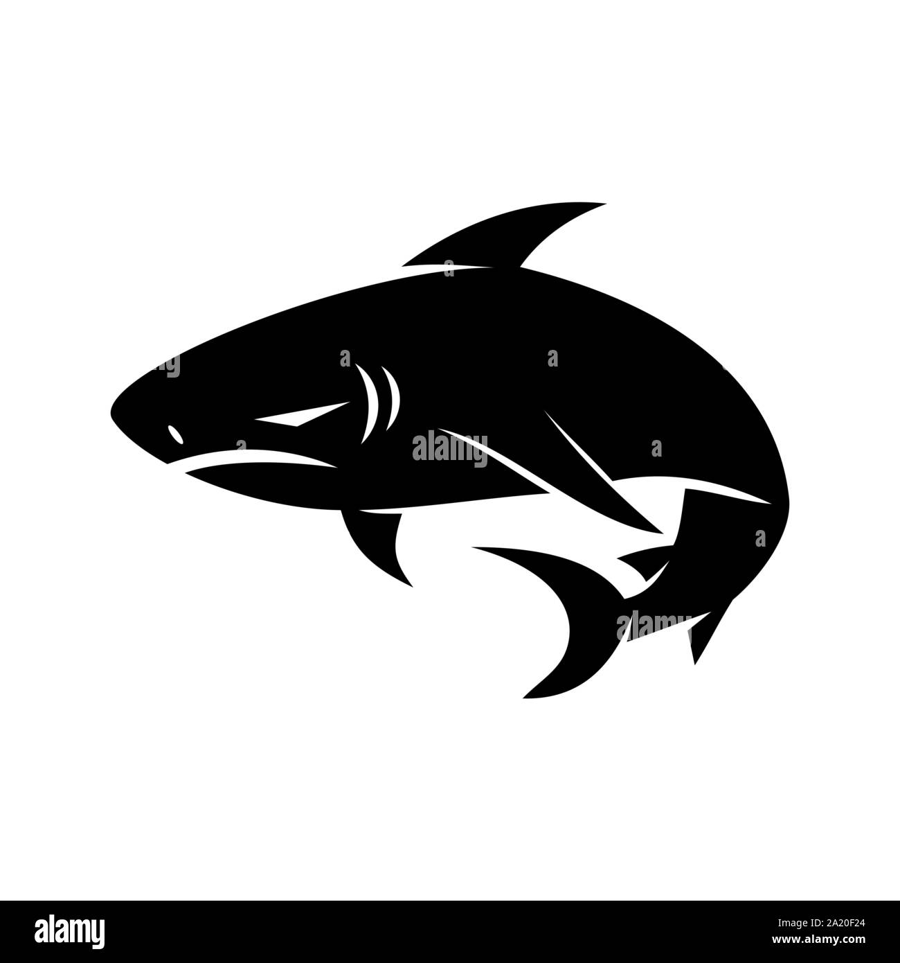 Shark logo Sign vector isolated modern illustration template Stock ...