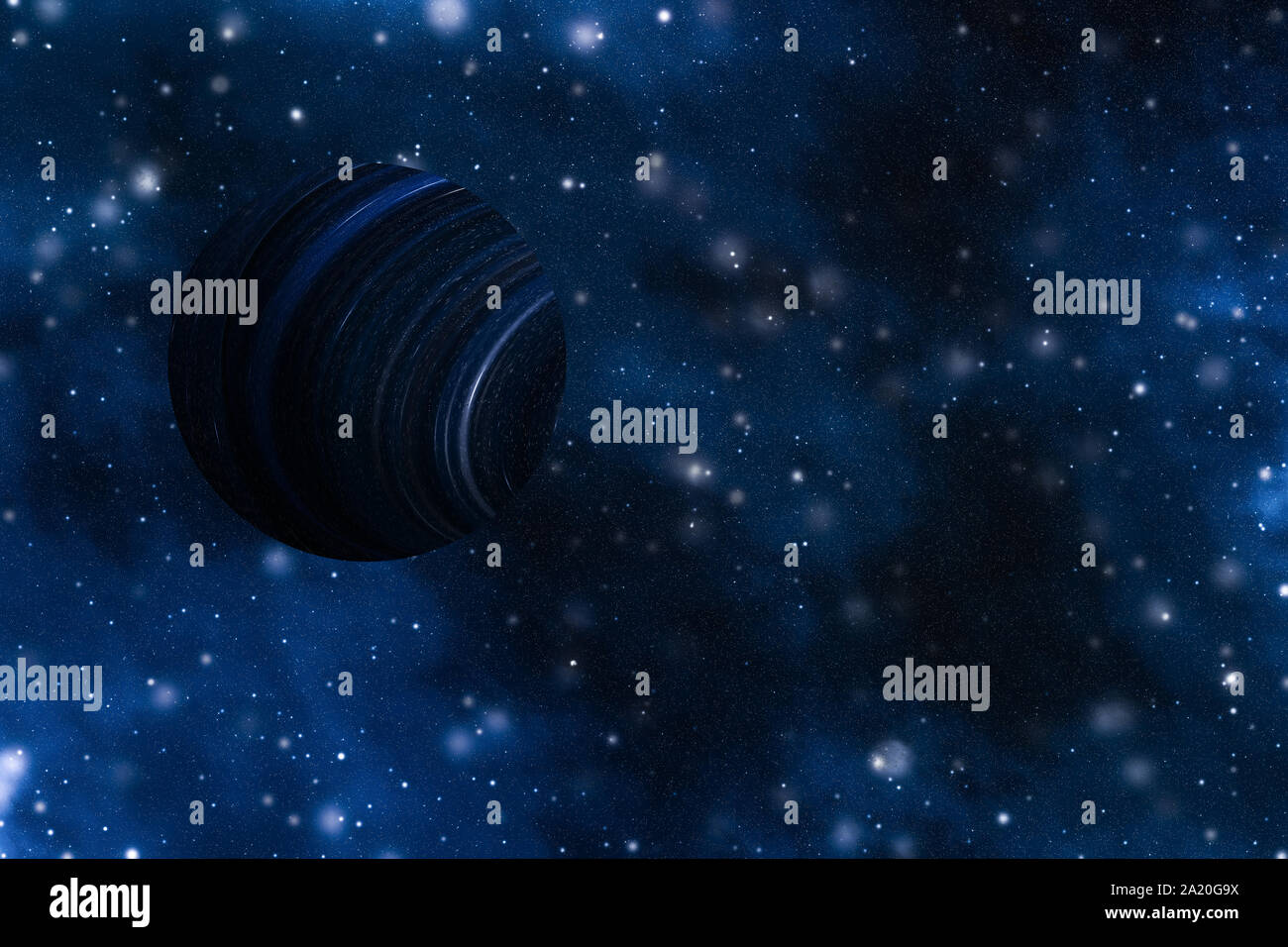 Discovery in astronomy, cosmic abstract and future technology concept ...