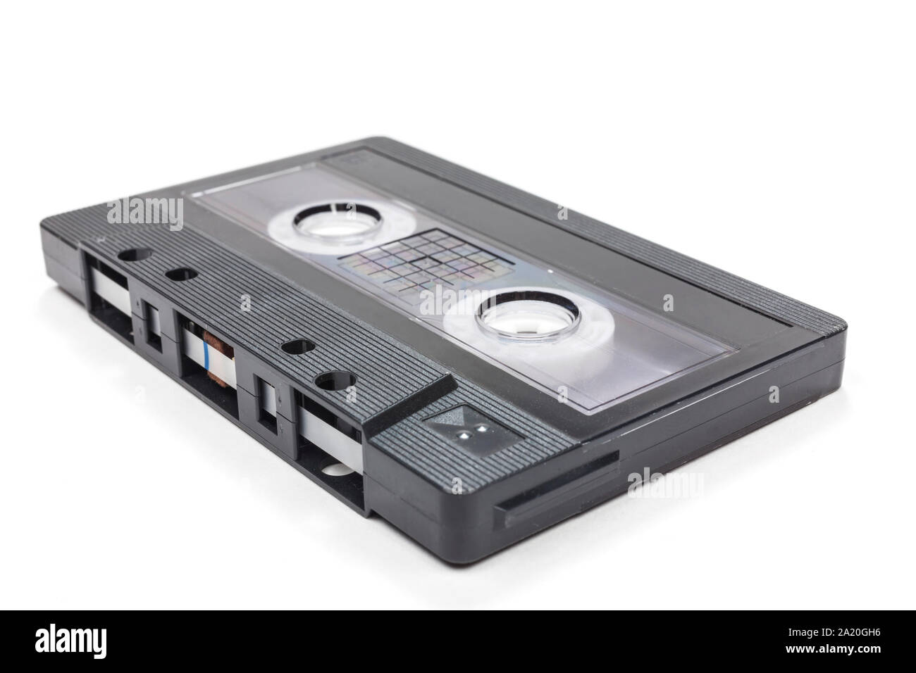 Compact audio cassette tape on a white background Stock Photo - Alamy