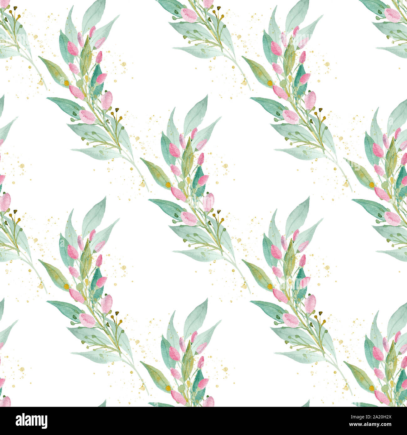 Seamless magnolia pattern hi-res stock photography and images - Alamy