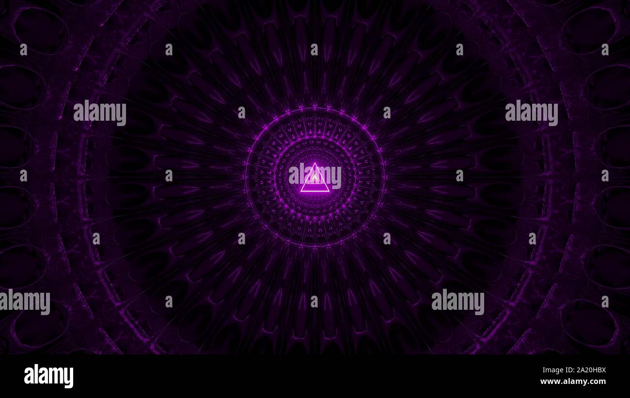 glowing triangle wireframe design 3d illustration background wallpaper ...