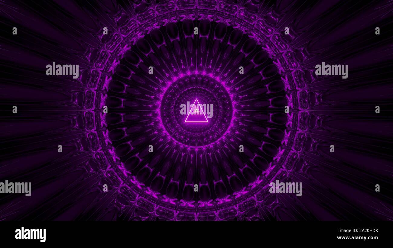 glowing triangle wireframe design 3d illustration background wallpaper ...