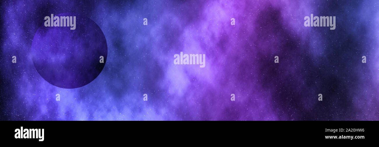 Discovery in astronomy, cosmic abstract and future technology concept ...