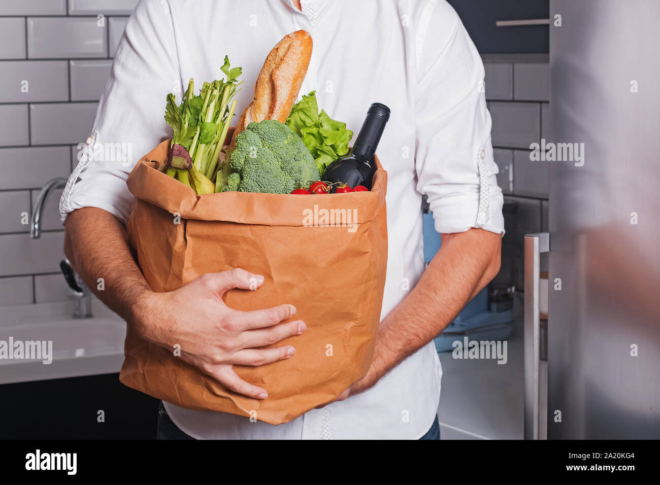 A bread delivery man hi-res stock photography and images - Alamy