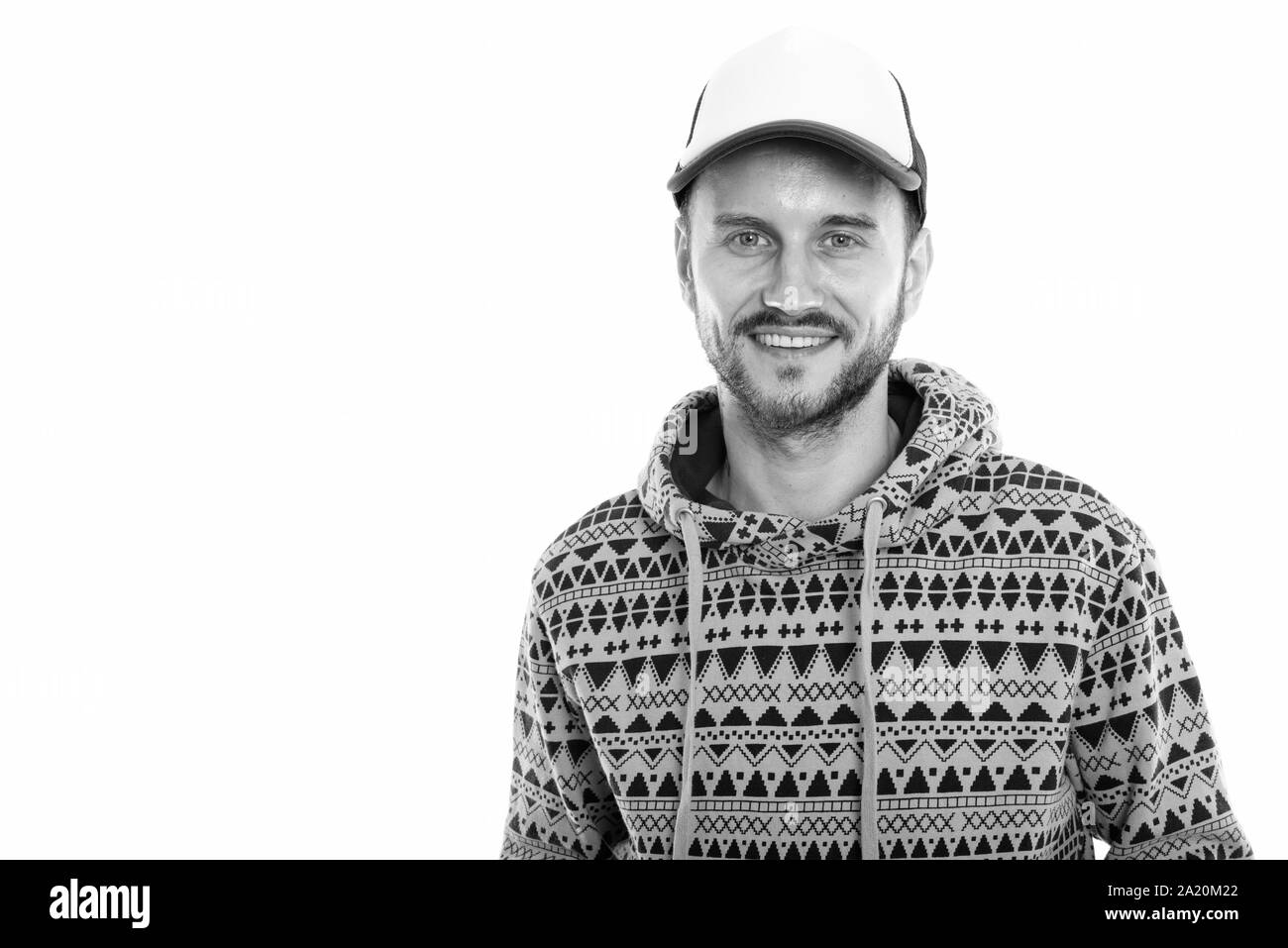 Smiling portrait with hat photo hi-res stock photography and images - Alamy