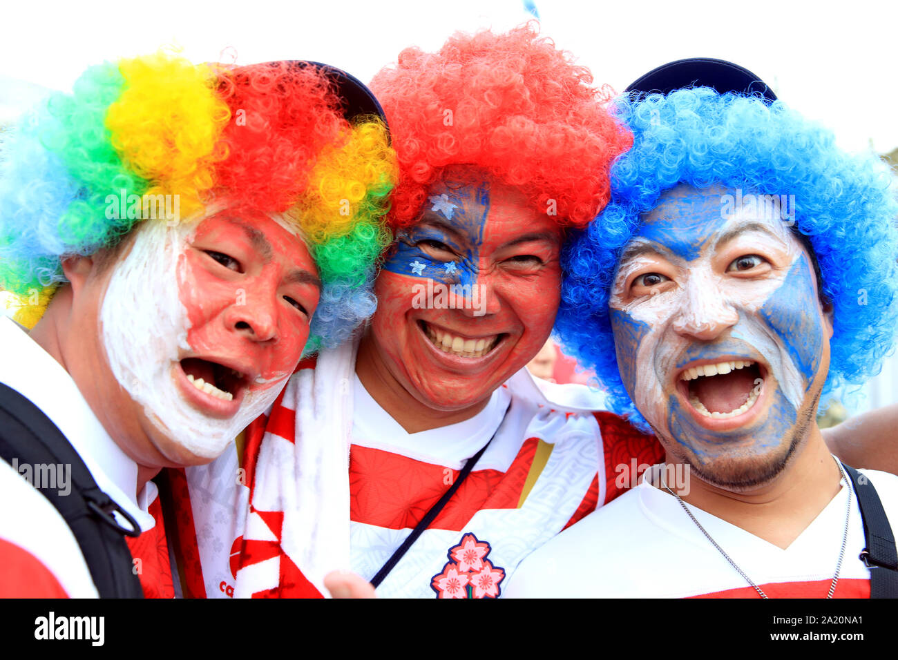 Fans outside the ground before the 2019 Rugby World Cup match at the ...