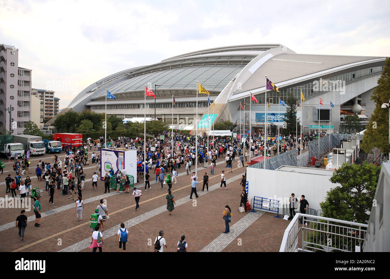 General view of outside the ground before the 2019 Rugby World Cup ...