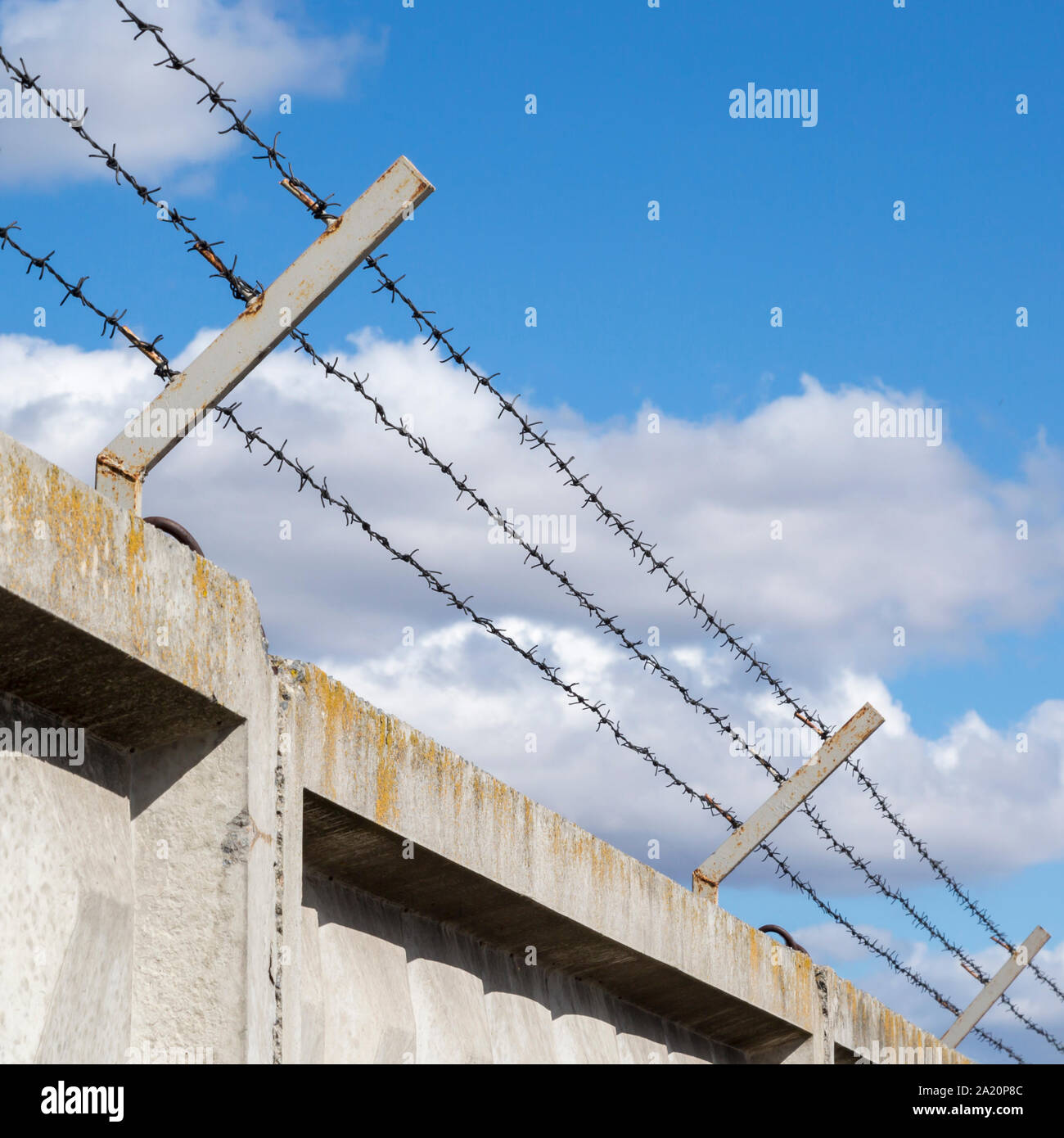 Concrete Fence Posts High Resolution Stock Photography and Images - Alamy