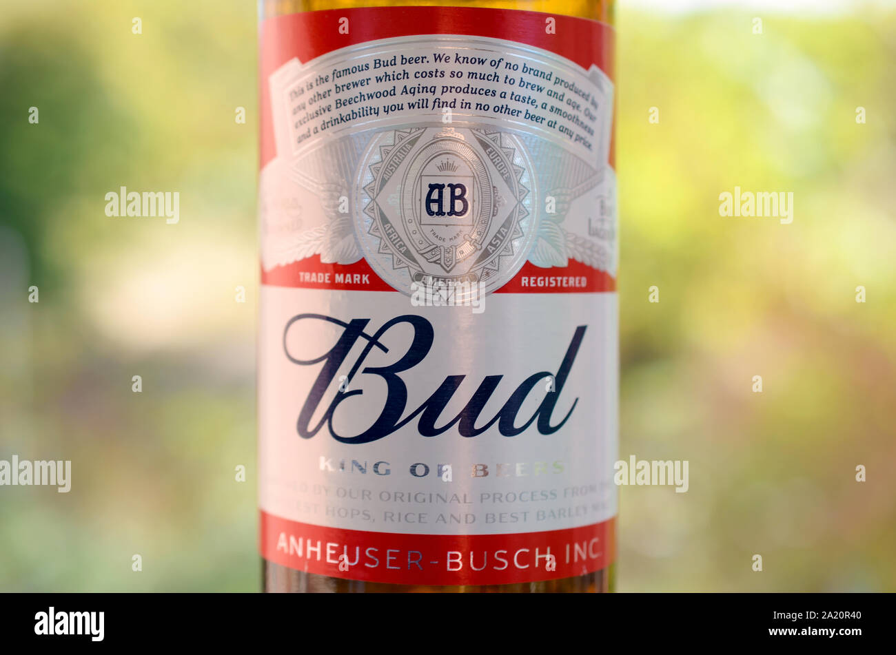 Budweiser king of beers logo hi-res stock photography and images - Alamy