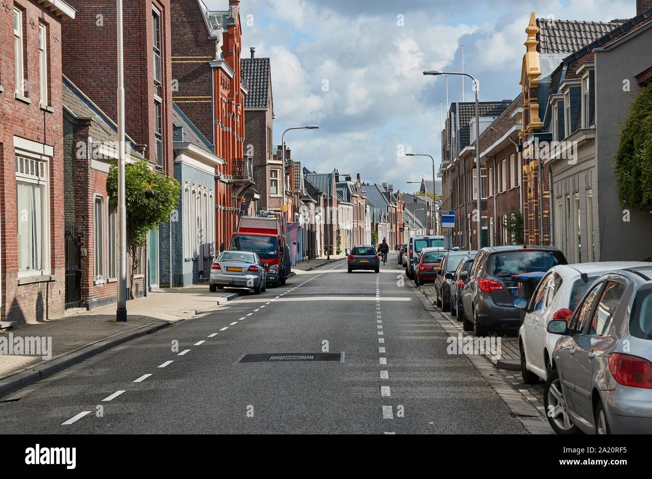 Residential street in Europe Stock Photo - Alamy