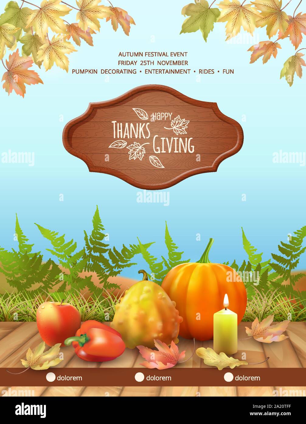 Happy Thanksgiving Card Stock Vector Image & Art - Alamy
