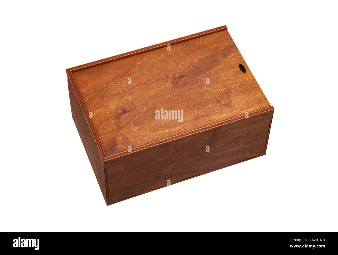 Wooden box isolated on white background Stock Photo - Alamy