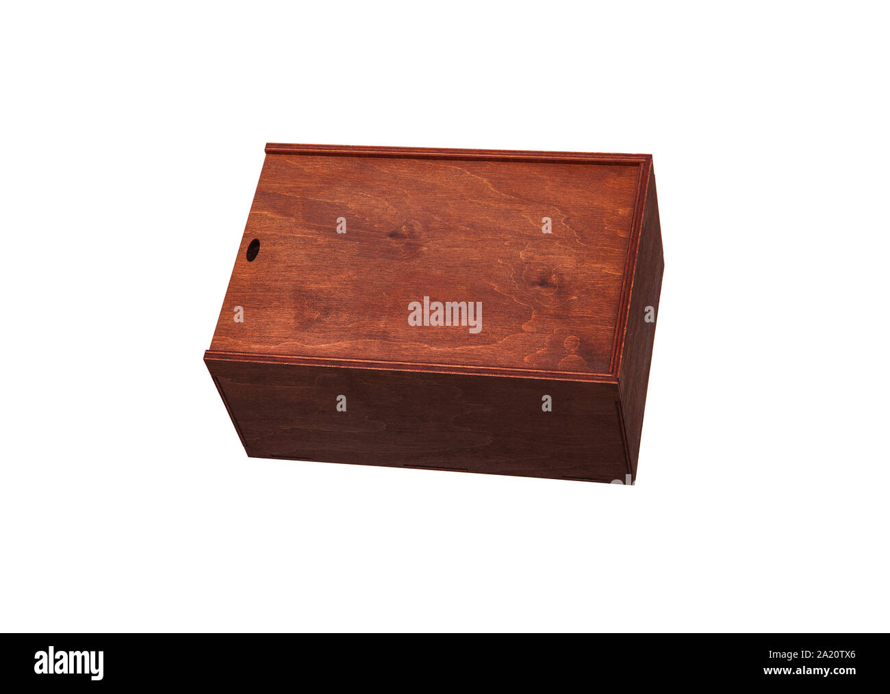 Wooden box isolated on white background Stock Photo - Alamy