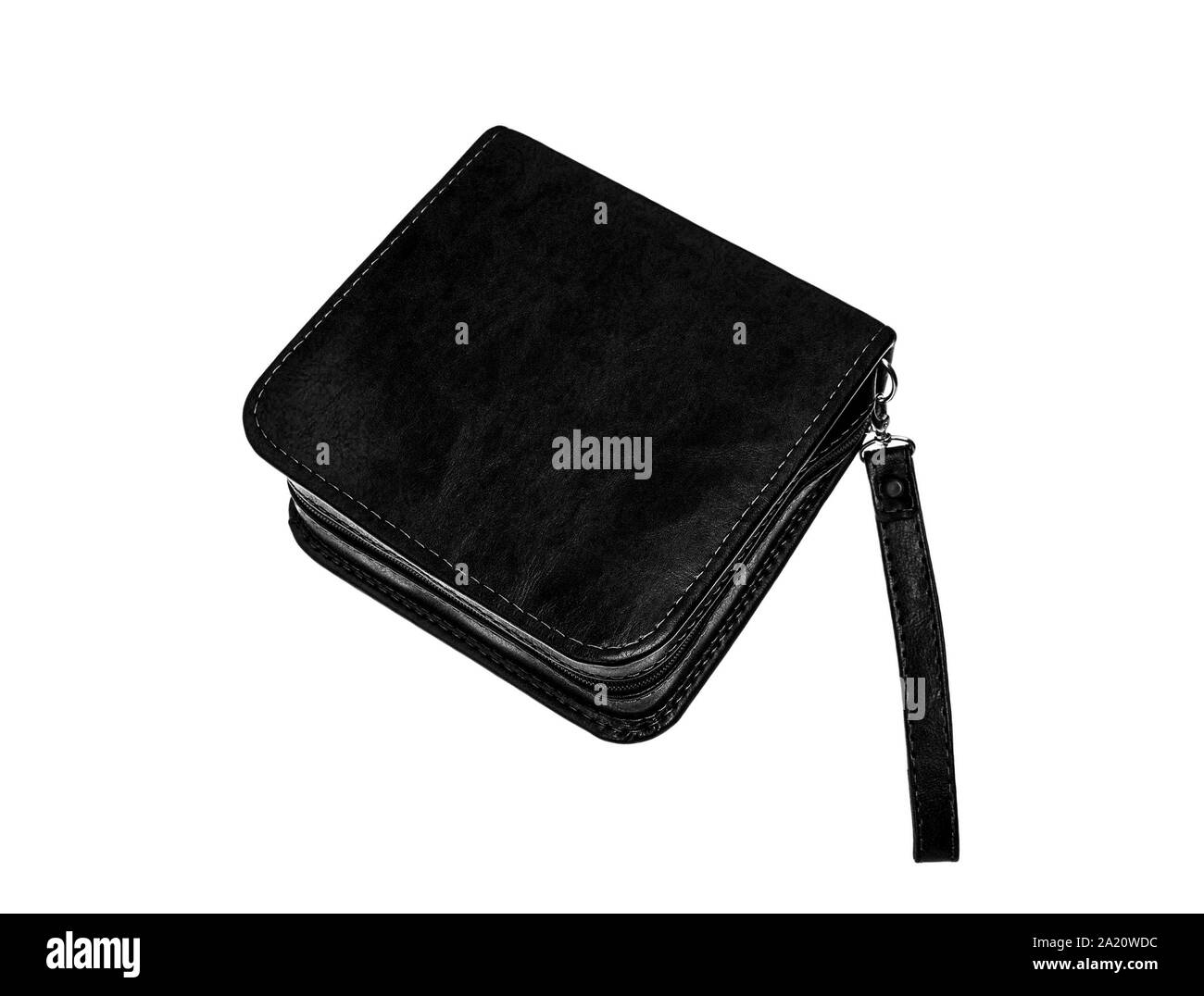 Leather purse isolated on white background Stock Photo - Alamy