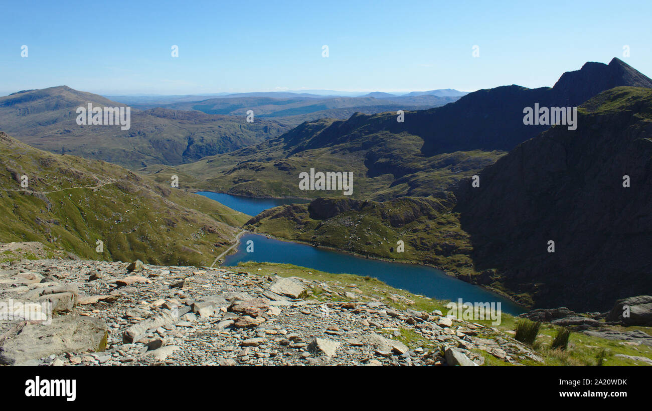 Mount Snowdon and Snowdonia, Wales Stock Photo - Alamy