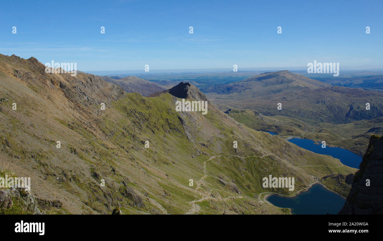 Mount Snowdon and Snowdonia, Wales Stock Photo - Alamy