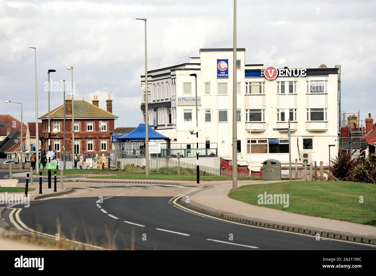 The Venue restaurant and nightclub on Cleveleys Promenade Stock Photo ...