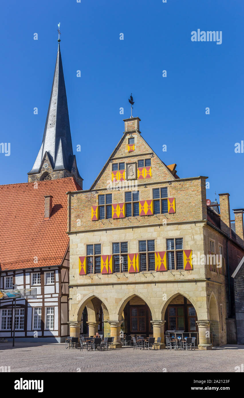 Town hall and church tower in Werne, Germany Stock Photo - Alamy