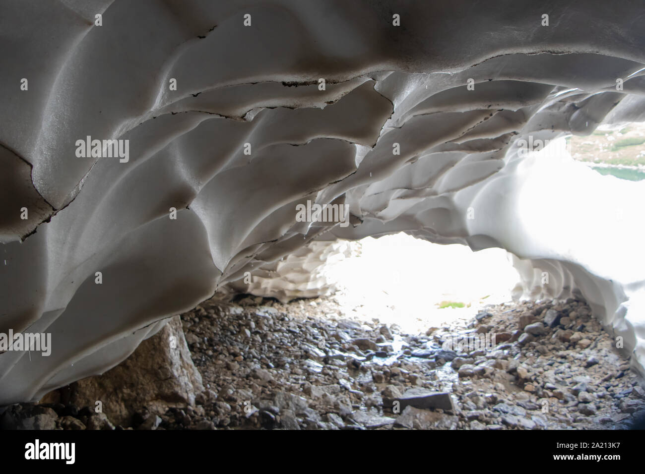 Ice cave in the mountain Stock Photo - Alamy