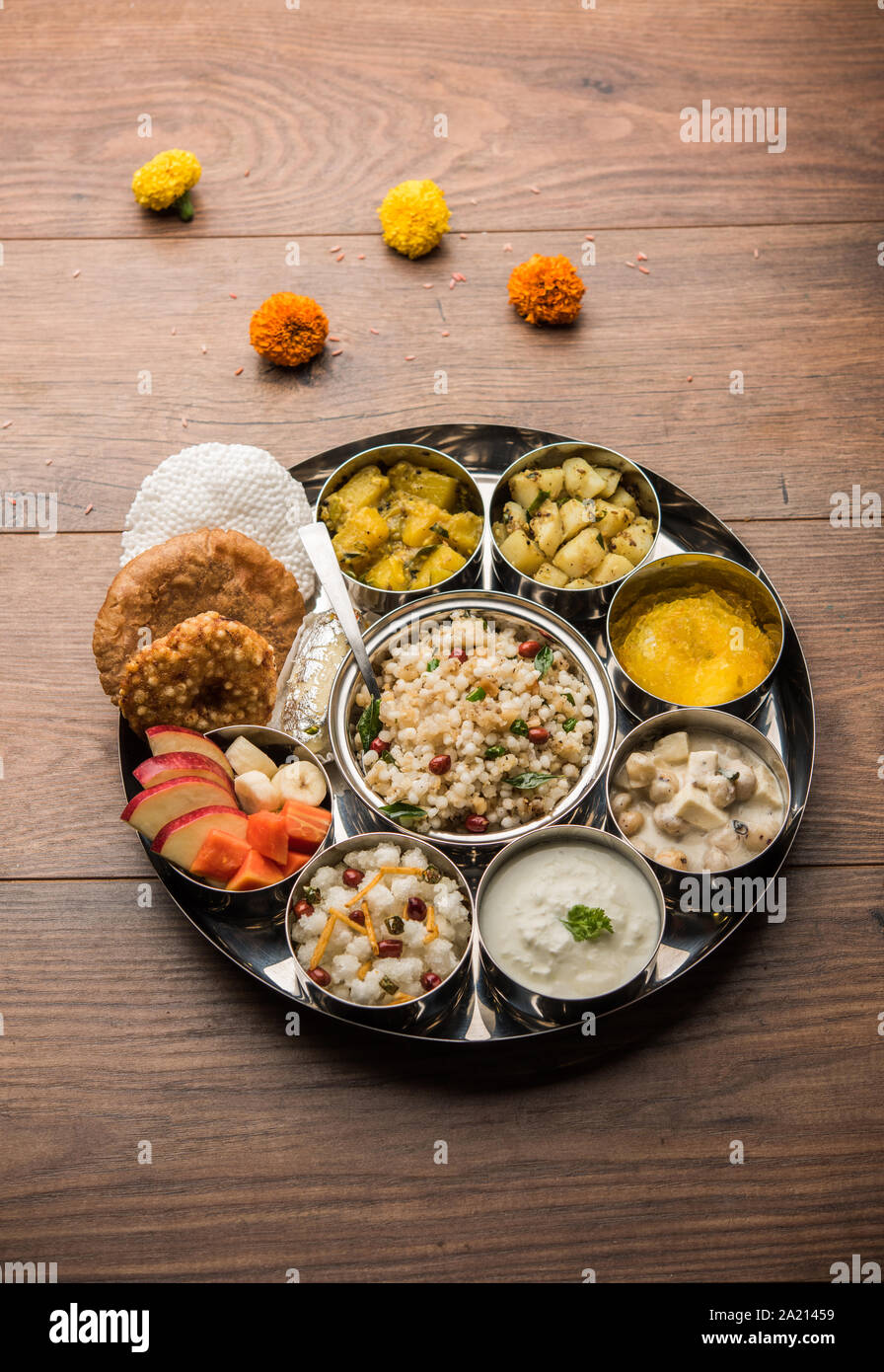 Upwas Thali High Resolution Stock Photography and Images - Alamy