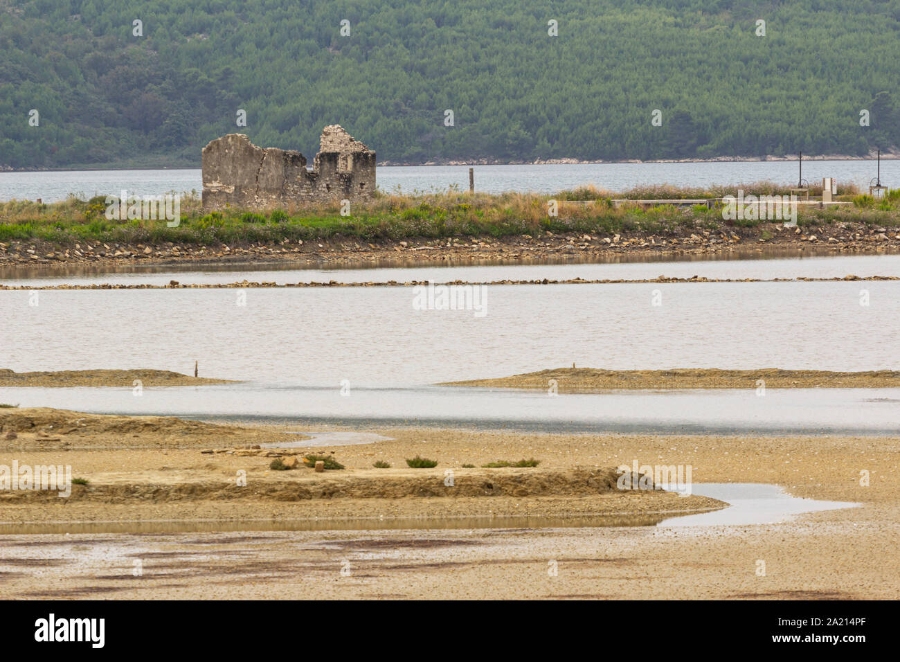 Abandoned salt fields - soline piran, slovenia Stock Photo - Alamy