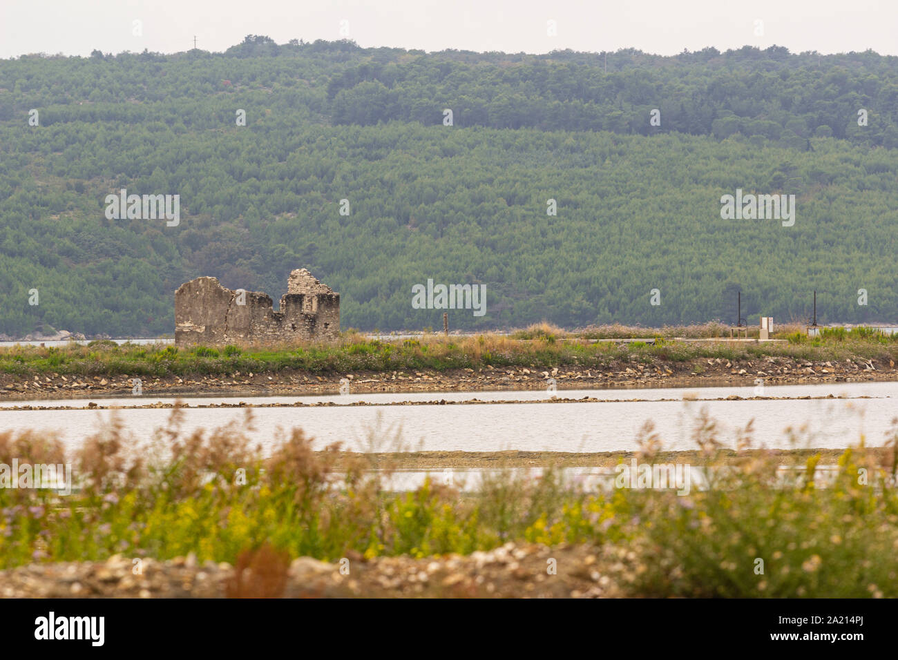 Abandoned salt fields - soline piran, slovenia Stock Photo - Alamy