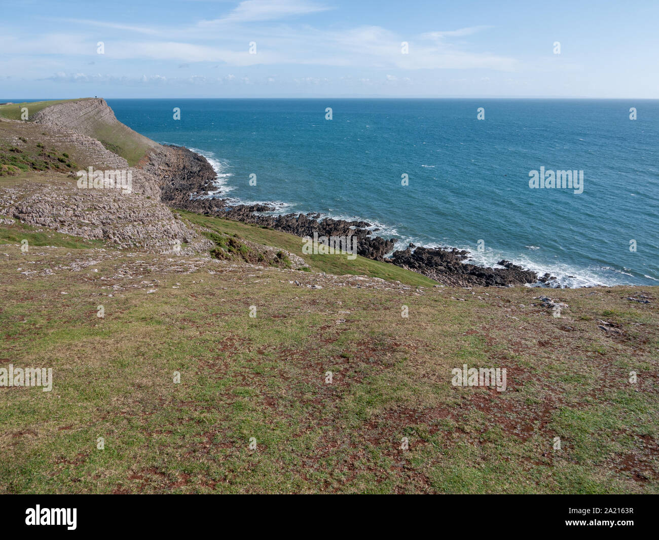 Worms Head South Wales Gower peninsula outside coastal scene - Wales ...