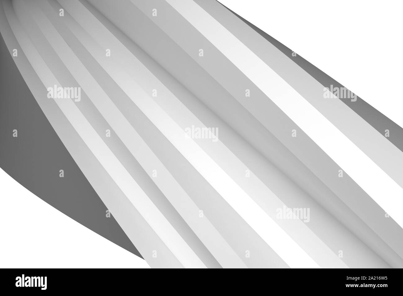 Abstract architectural spiral structure, helix shape fragment isolated ...